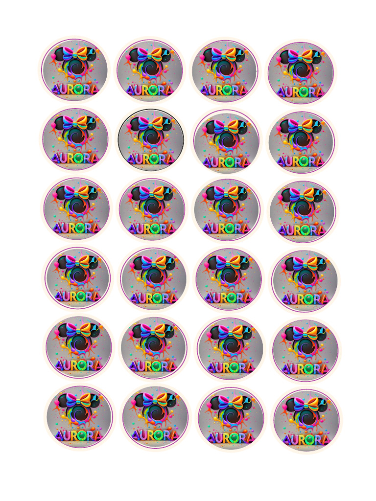 Etiqueta Aurora MInientable Teacher S Name Stickers | PDF