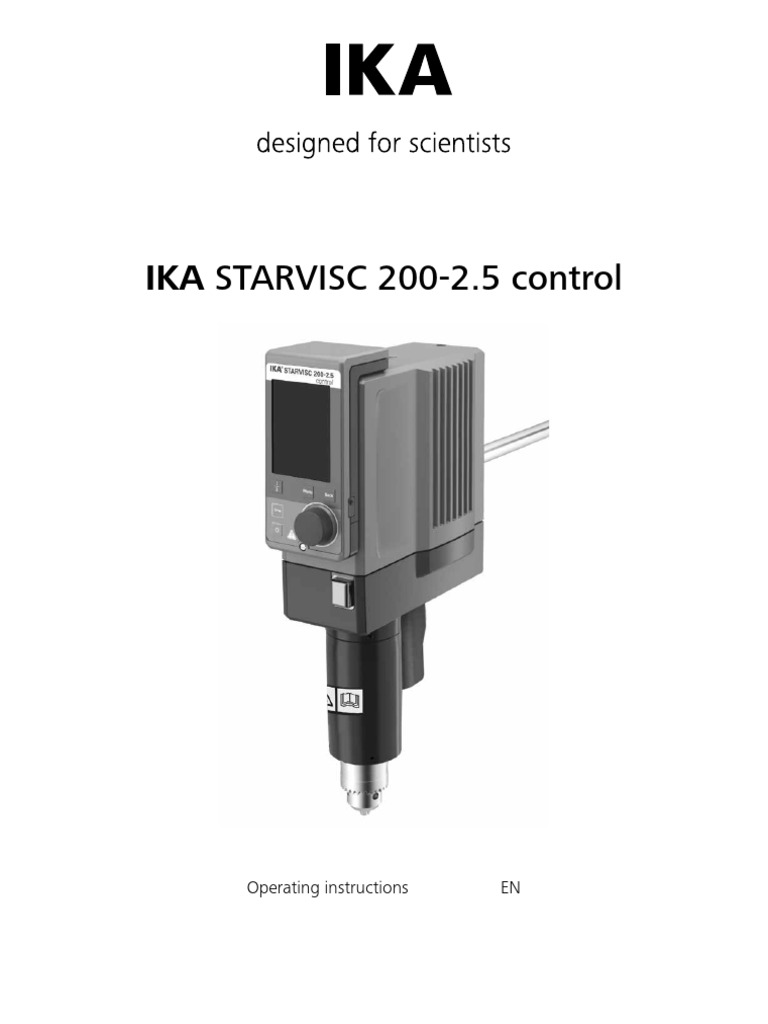 Manual Ika Starvisc 200-2.5 Control | PDF | Electromagnetic ...