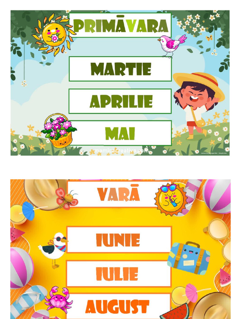 Planse Anotimpuri | PDF