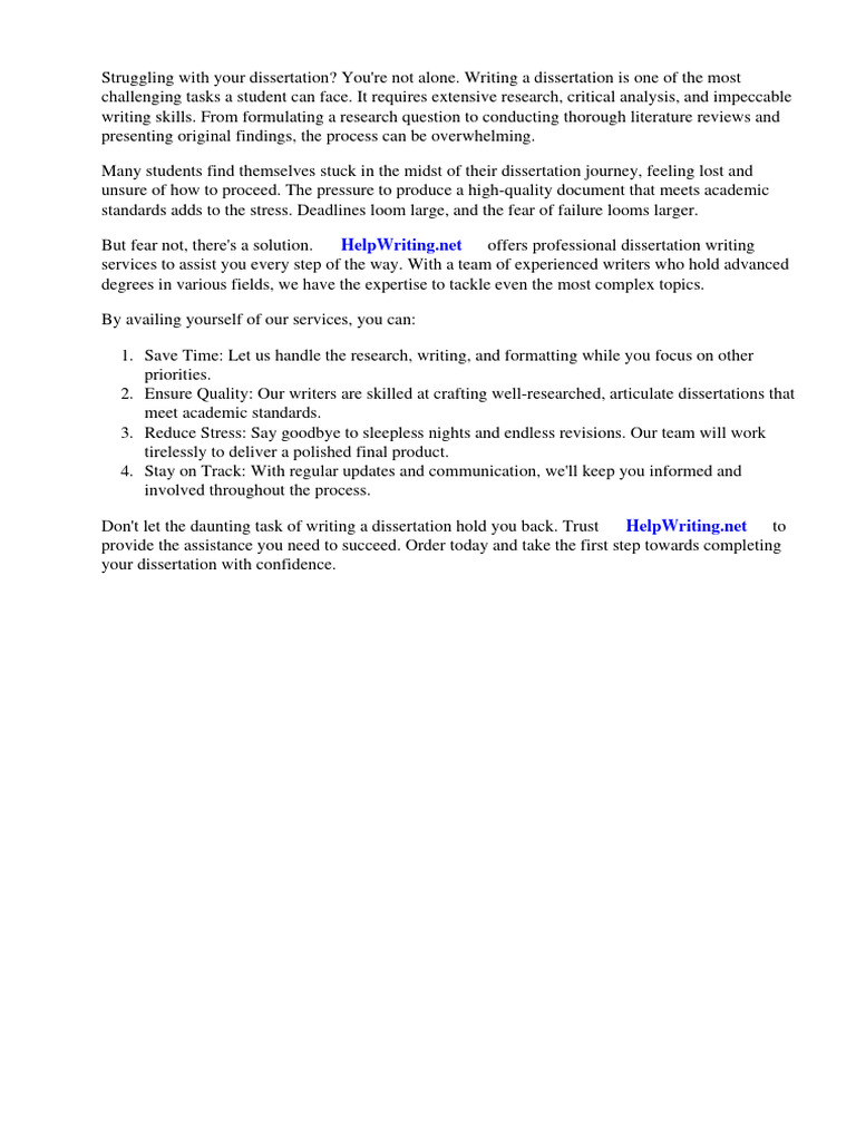 Dissertation Sample | PDF | Thesis | Science