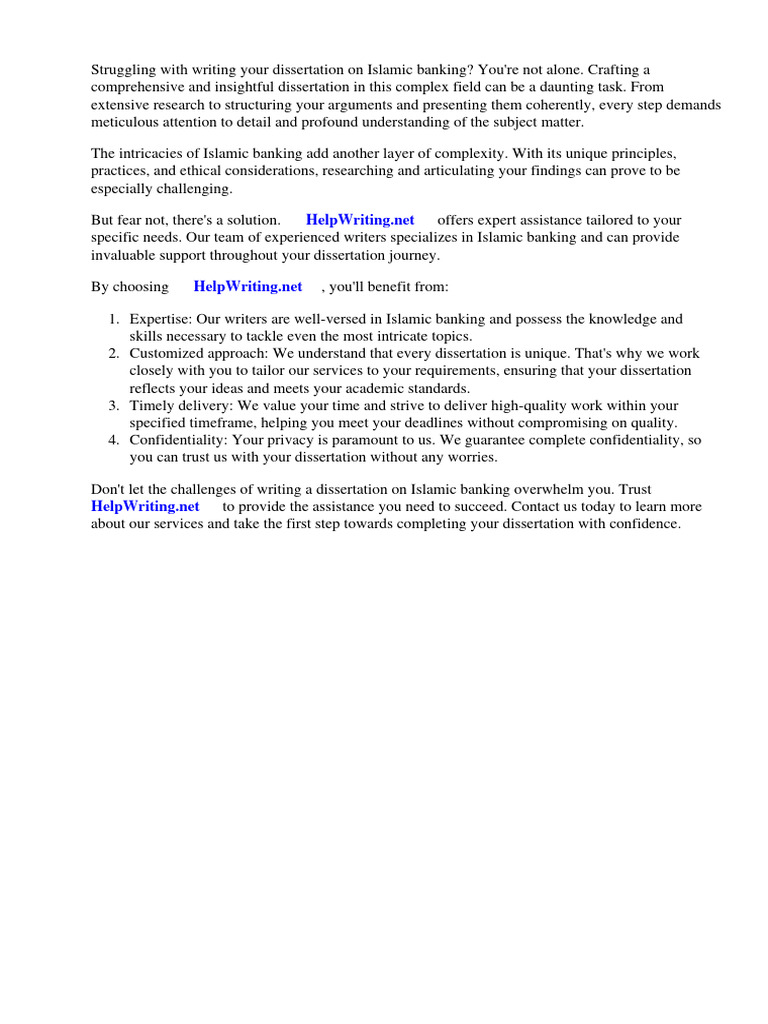 Dissertation Islamic Banking PDF | PDF | Islamic Banking And Finance | Banks