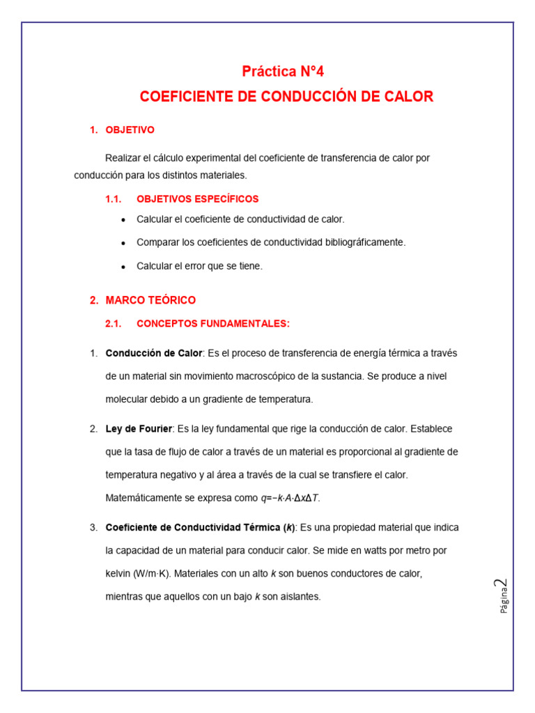 Labo 4 Fenomenos de Transporte | PDF | Transferencia de calor | Conduccion termica