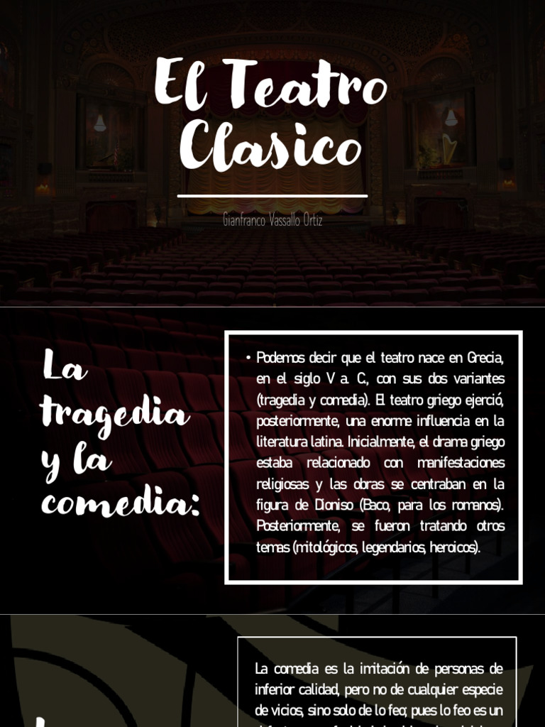 El Teatro Clasico | PDF | Sófocles | Comedia