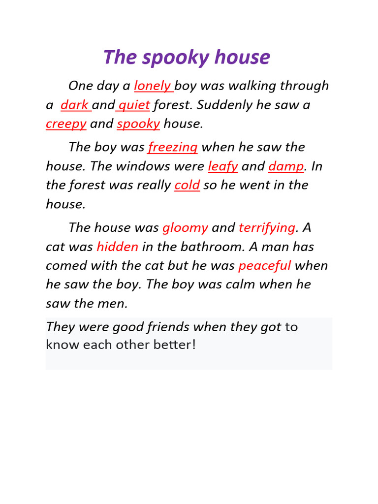 The Spooky House | PDF | Poetry