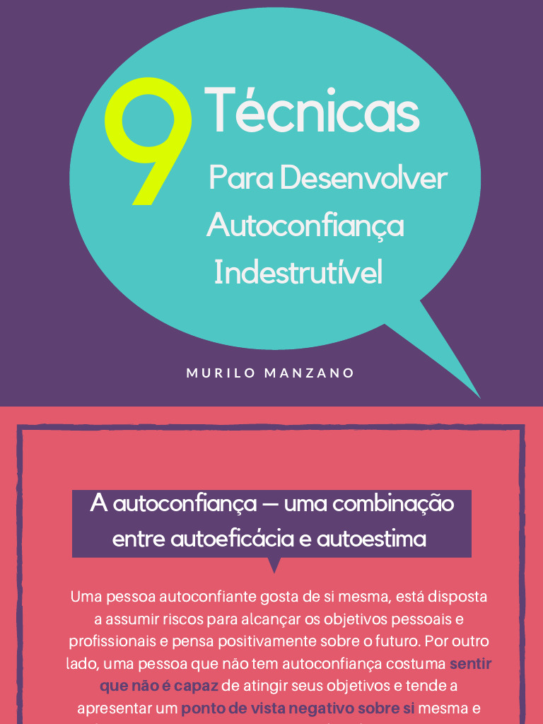 Técnicas para Aumentar a Autoconfiança | PDF | Pensamento | Autoestima