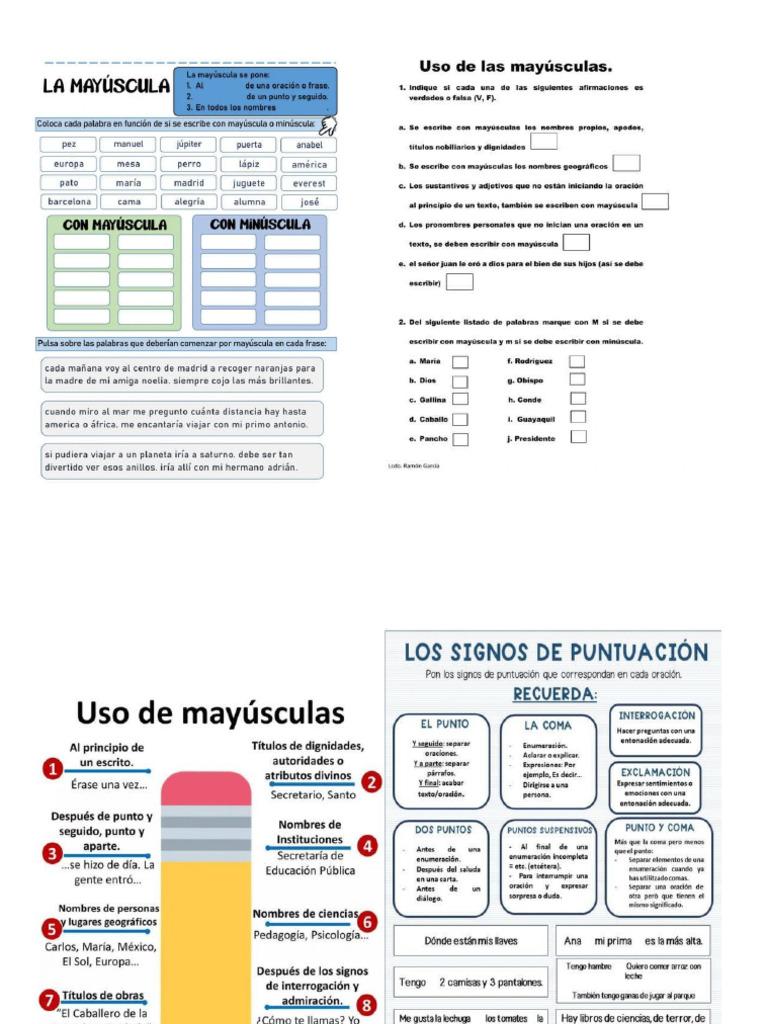 uso mayuscula y puntuacion | PDF