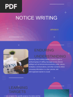 Notice Writing For Class 7 | PDF