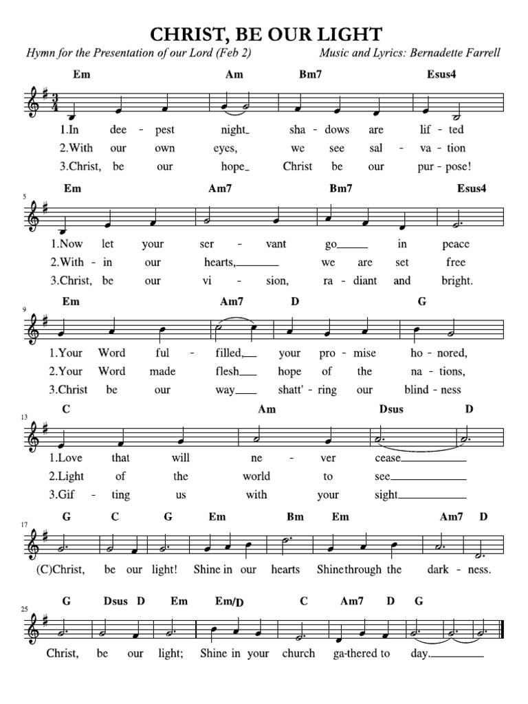 Christ Be Our Light | PDF
