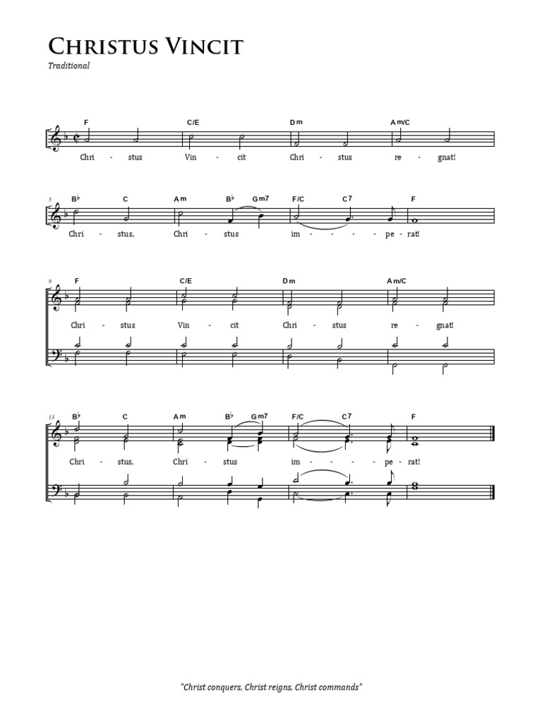 Christus Vincit | PDF