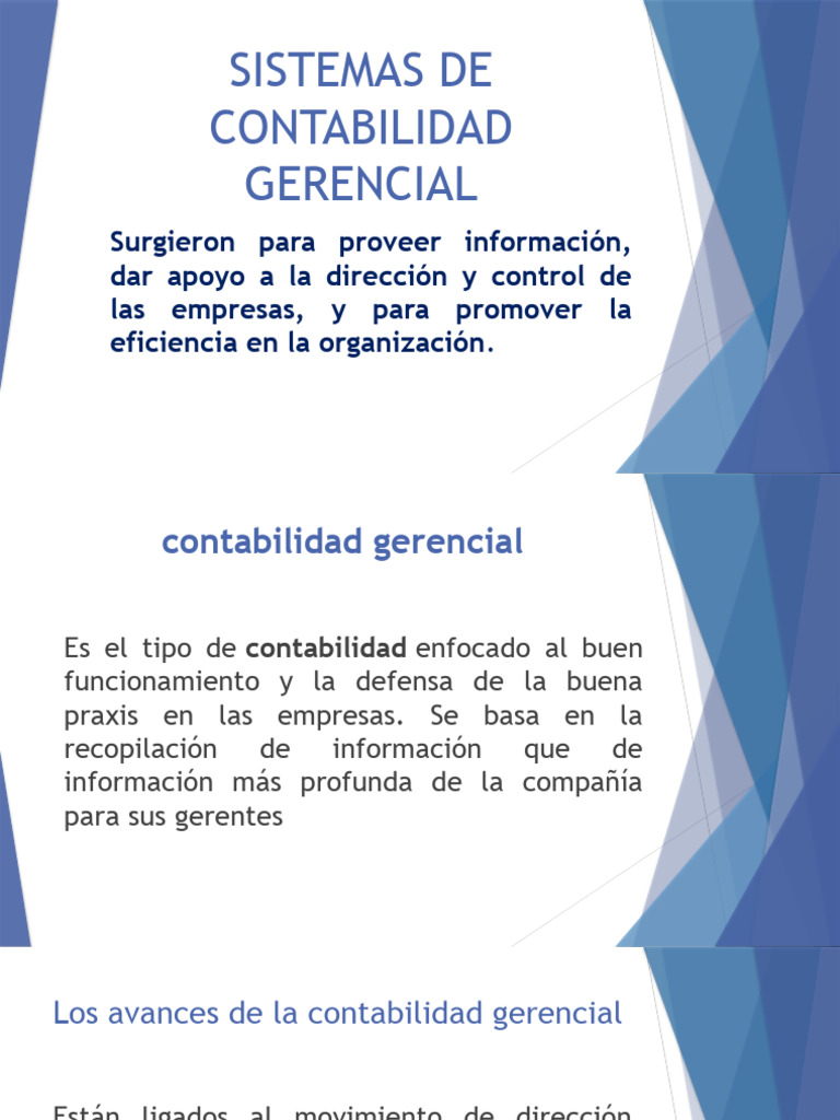 Sistemas de Contabilidad Gerencial | PDF | Contabilidad | Business