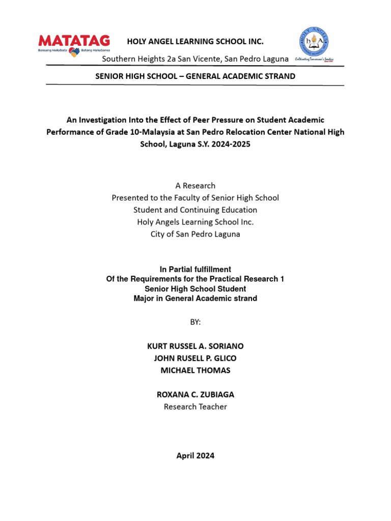 Thesis (AutoRecovered) | PDF | Adolescence | Learning