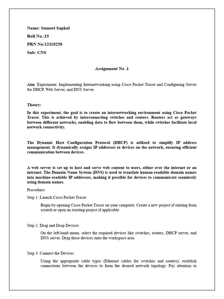 15-LAB1_CNS | PDF | Computer Network | Ip Address