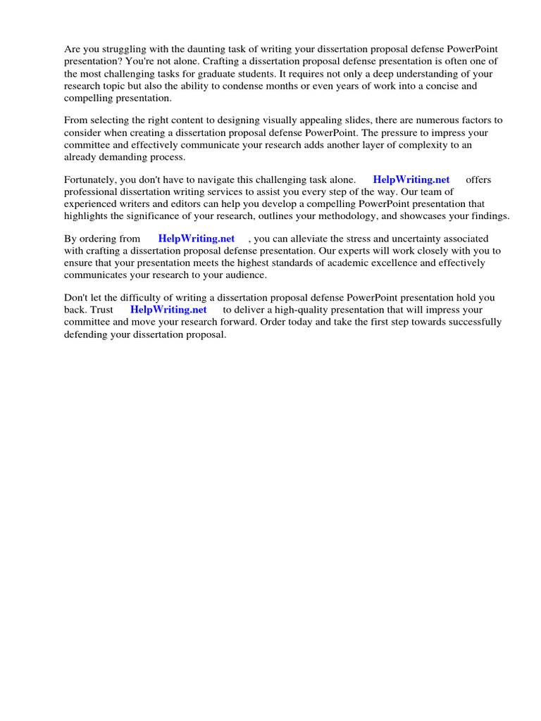 Dissertation Proposal Defense | PDF | Thesis | Microsoft Power Point