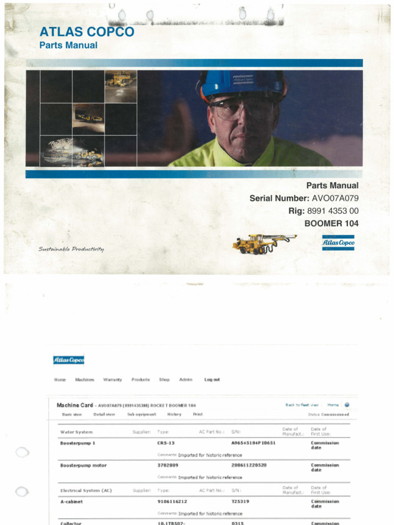 Spare Parts Catalogue BOOMER 104 | PDF | Brake | Actuator