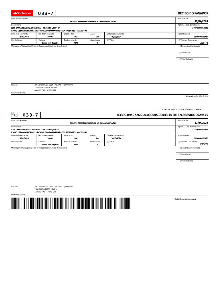 Boleto(s) | PDF | Bancos | Dinheiro