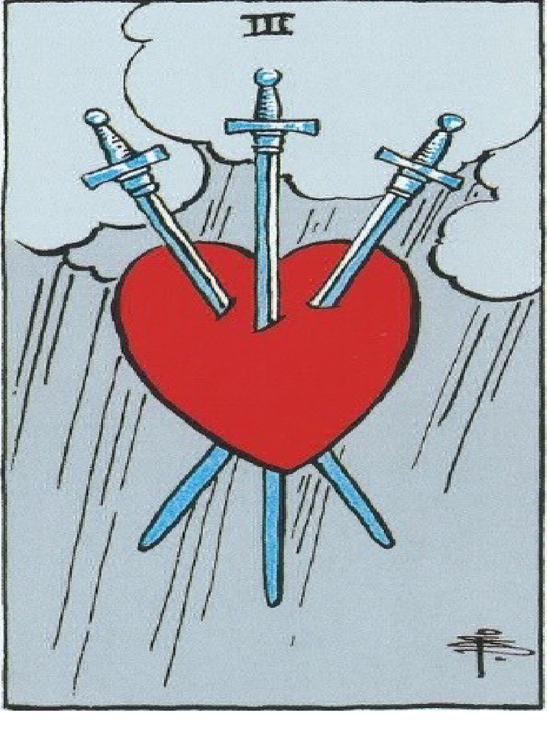 Significado del 3 de Espadas en Tarot | PDF | Amor