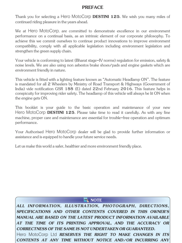 Destini_125_(Oct_2018) | PDF | Tire | Gasoline