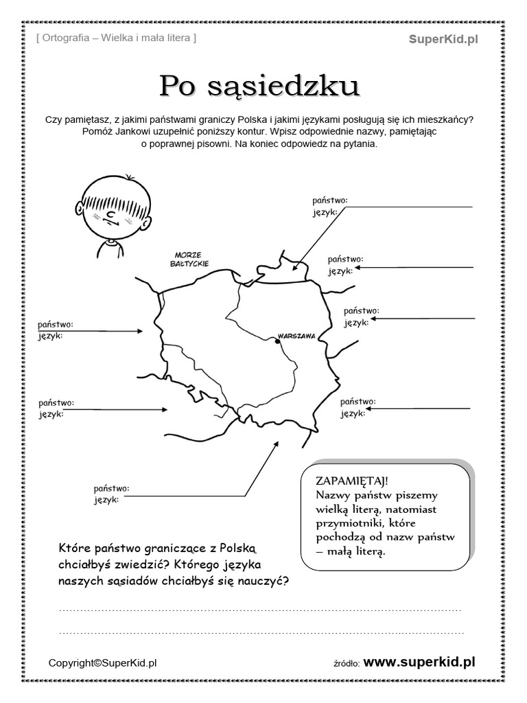 Pisownia Wielka I Mala Litera 2 | PDF