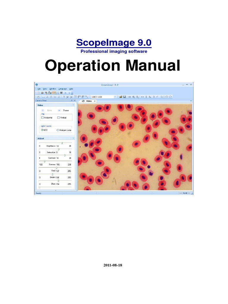 ScopeImage 9.0 Operation Manual | PDF | Installation (Computer Programs ...