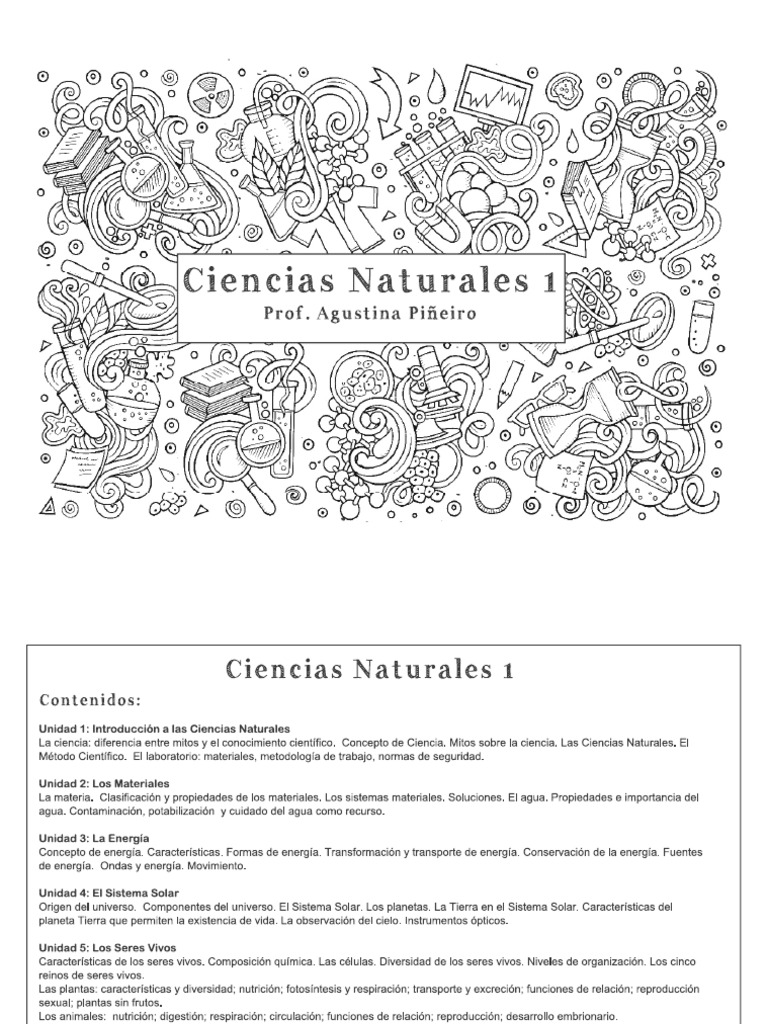 Ciencias Naturales 1 - Cuadernillo | PDF | Science | Observación