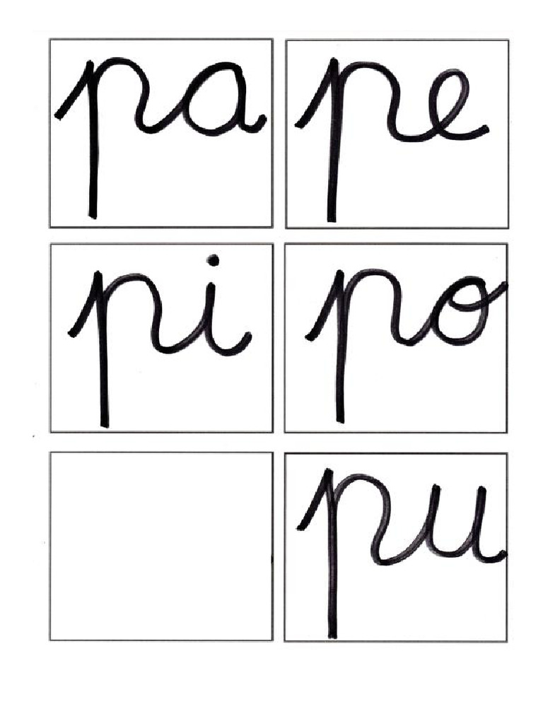 Cartillas Con El Fonema P | PDF