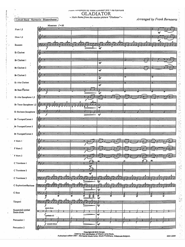 Gladiators Score | PDF