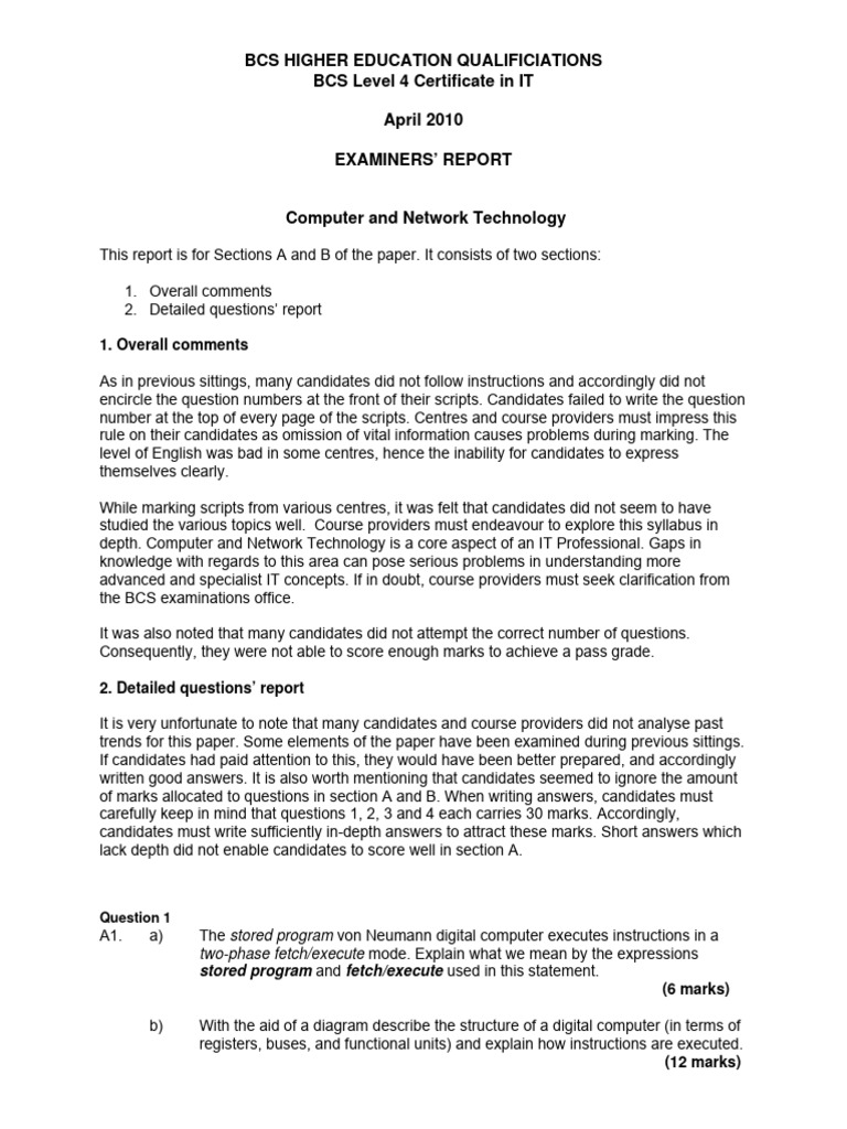 2010 Apr Cert CNT Report | PDF | Multi Core Processor | Computer Data ...