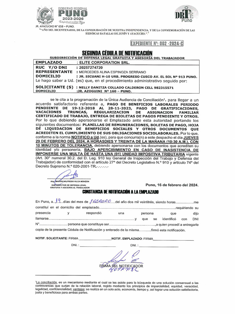 Exp.002-2024 - Elitte Corporation Srl. | PDF