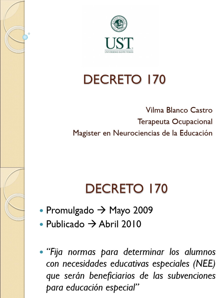 Decreto 170 | PDF | Evaluación
