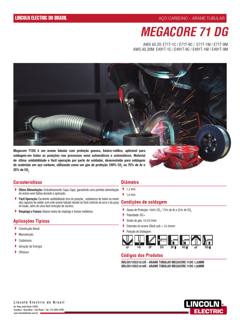 Megacore 71dg | PDF | Embalagem e rotulagem | Aço