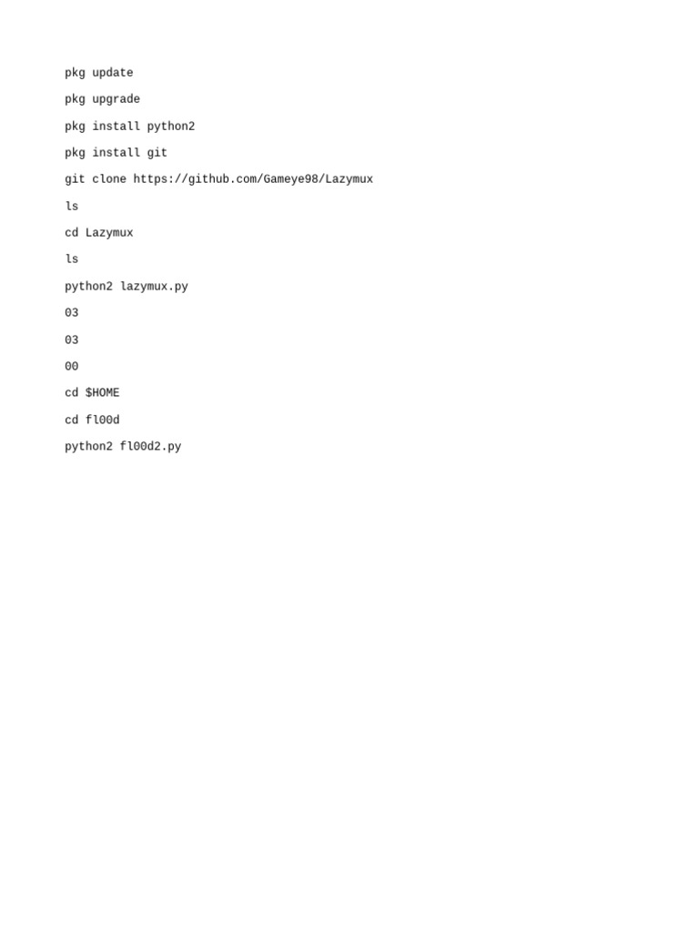 Python2 Setup and Lazymux Installation | PDF | Games & Activities | Technology & Engineering