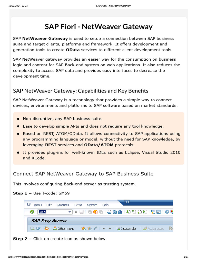 SAP Fiori - NetWeaver Gateway | Download Free PDF | Software | Computer ... SAP Fiori - NetWeaver Gateway | Download Free PDF | Software | Computer ...
