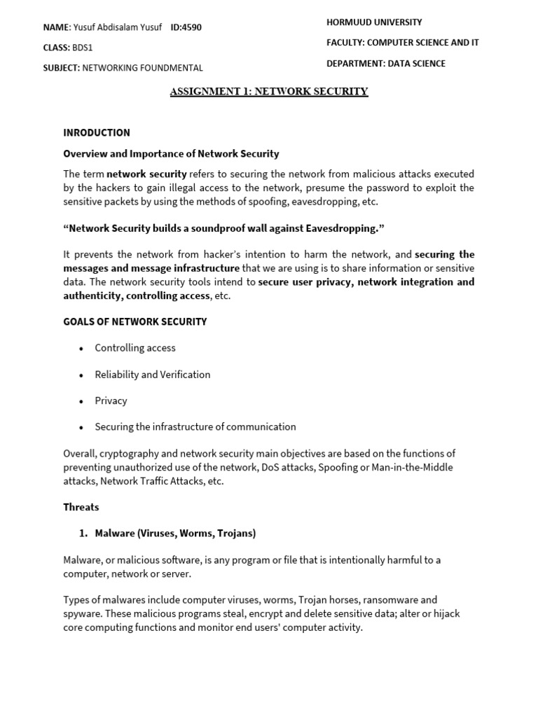 Network Security | Download Free PDF | Malware | Security