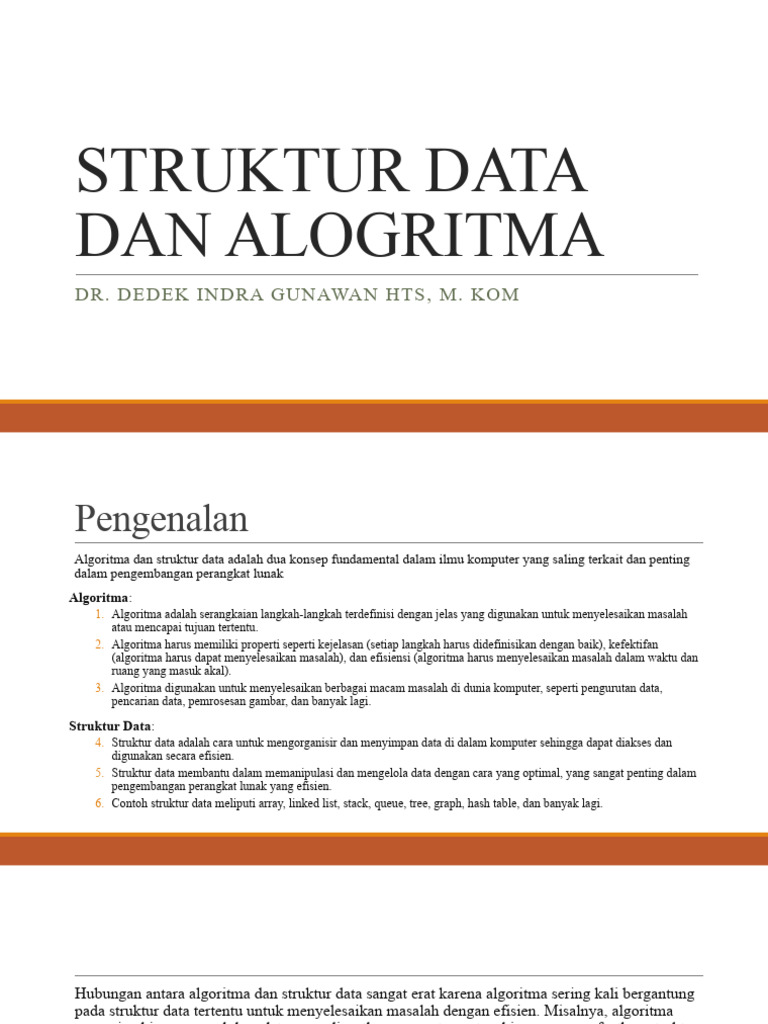 Struktur Data Dan Alogritma | PDF
