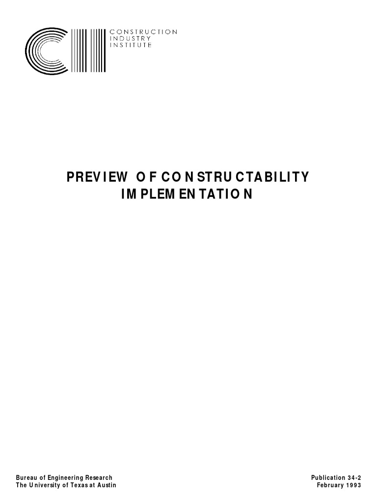 Preview of Constructability Implementation | PDF | Implementation ...
