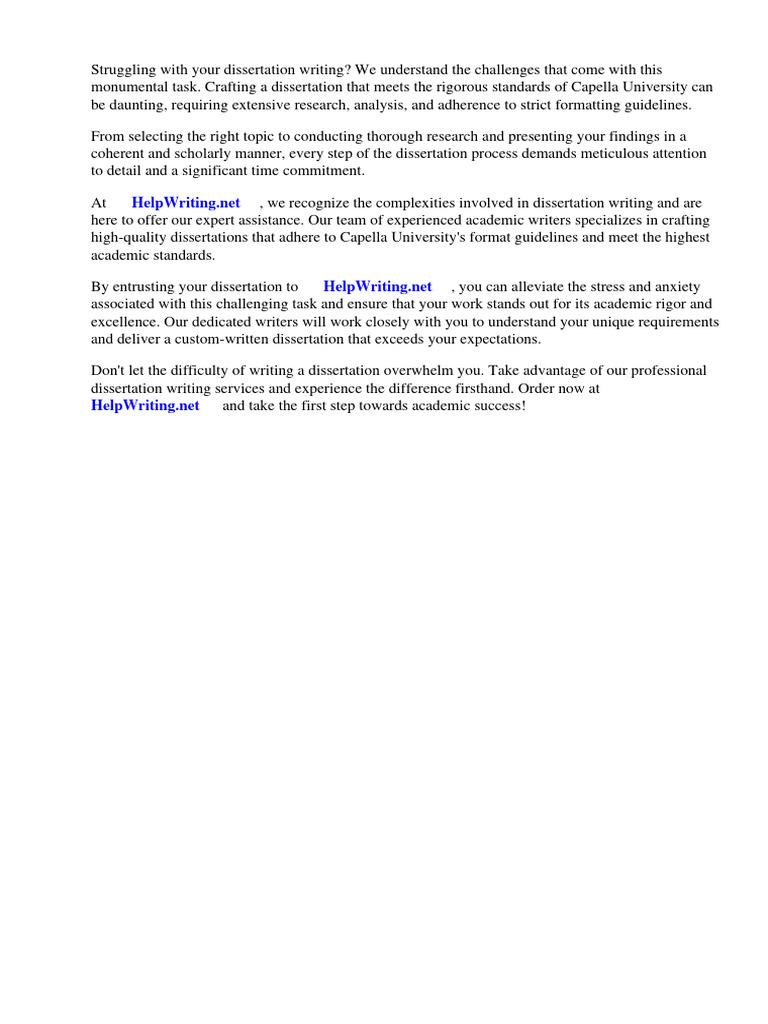 Capella University Dissertation Format Guidelines | PDF | Curriculum ... Capella University Dissertation Format Guidelines | PDF | Curriculum ...