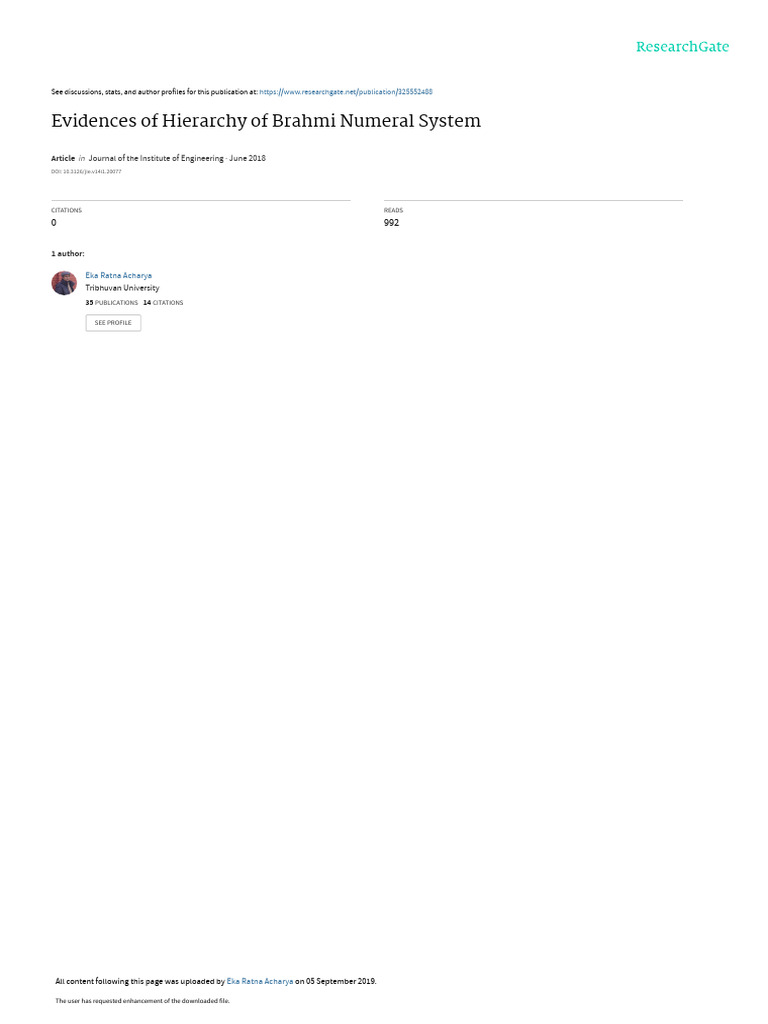 Evidences_of_Hierarchy_of_Brahmi_Numeral_System | PDF | Writing