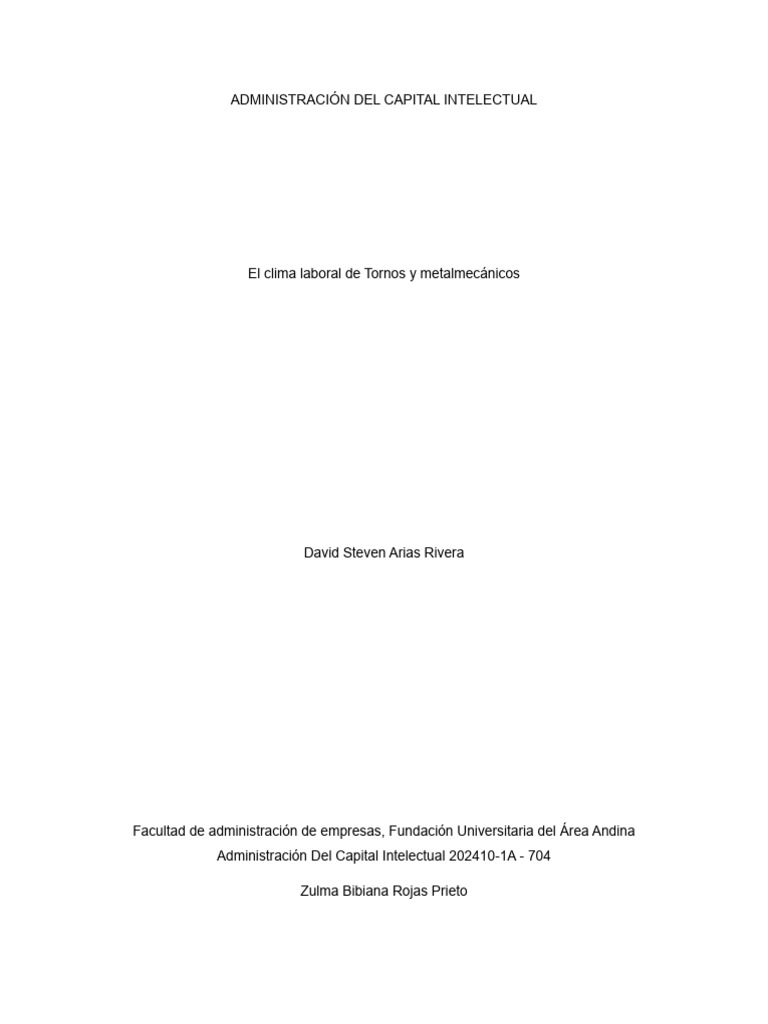 Administración Del Capital Intelectual-Eje 3 | PDF | Psicología Social