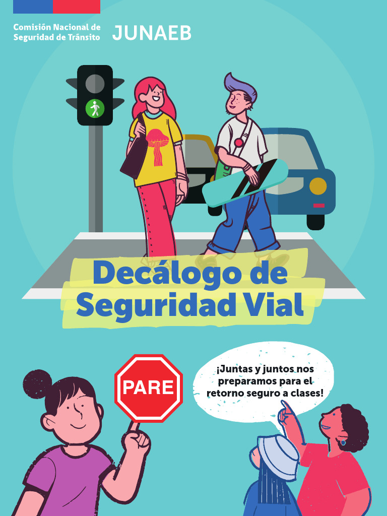 Decalogo Seguridad Vial Conaset y Junaeb | PDF | Seguridad vial | Transporte