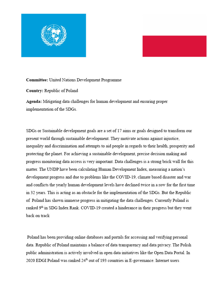 Pos Paper | PDF | United Nations Development Programme | Sustainability