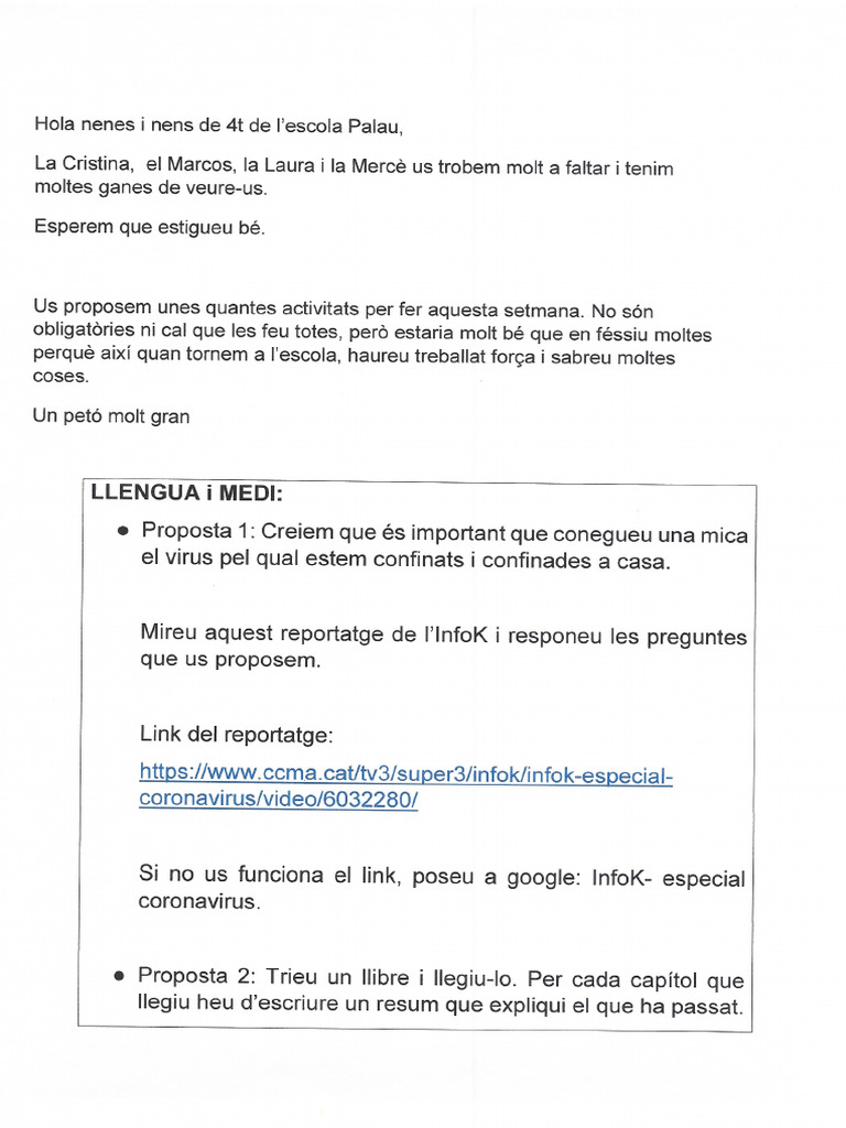 Deures Setmana Pasada | PDF