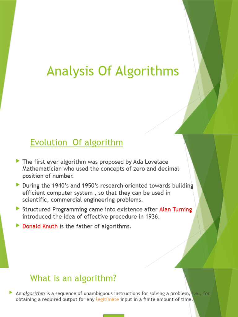 Week 1 Daa Sm Pdf Algorithms Mathematical Analysis
