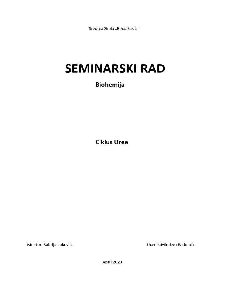 Ciklus Uree | PDF
