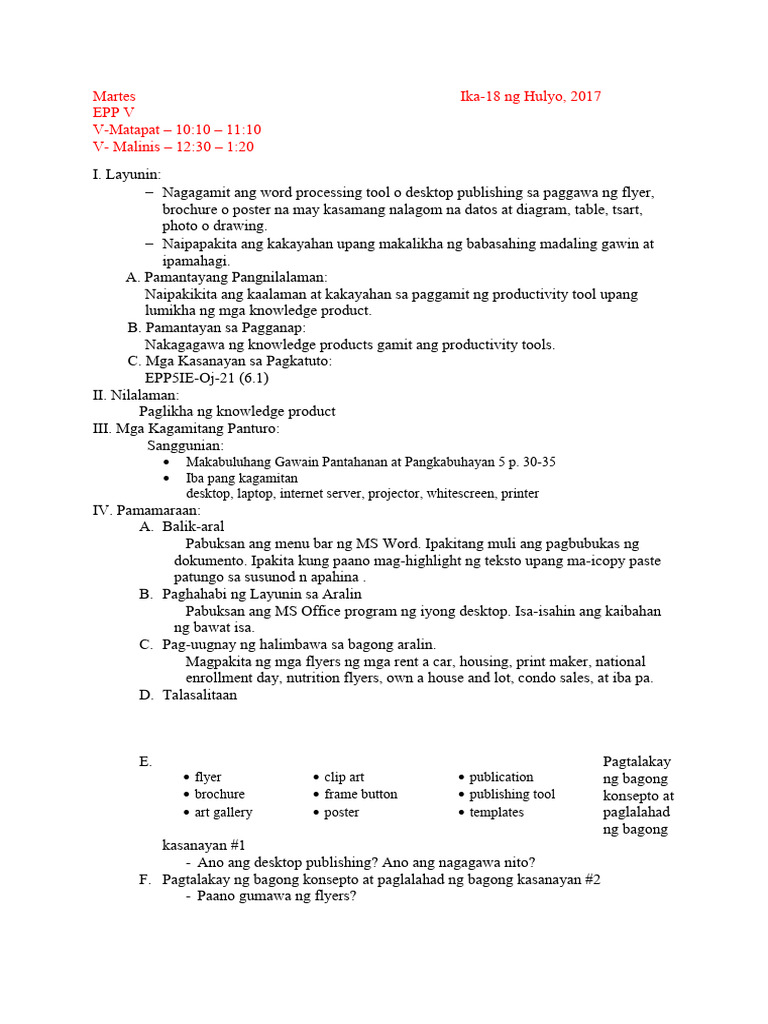 Paglikha NG Knowledge Product | PDF