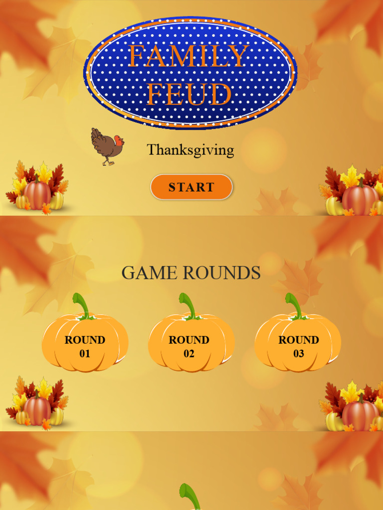 SlideEgg - 300663-Thanksgiving Family Feud PowerPoint Free | PDF | Icon ...
