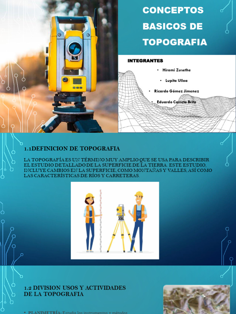 CONCEPTOS BASICOS DE TOPOGRAFIA | PDF | Topografía | Medición