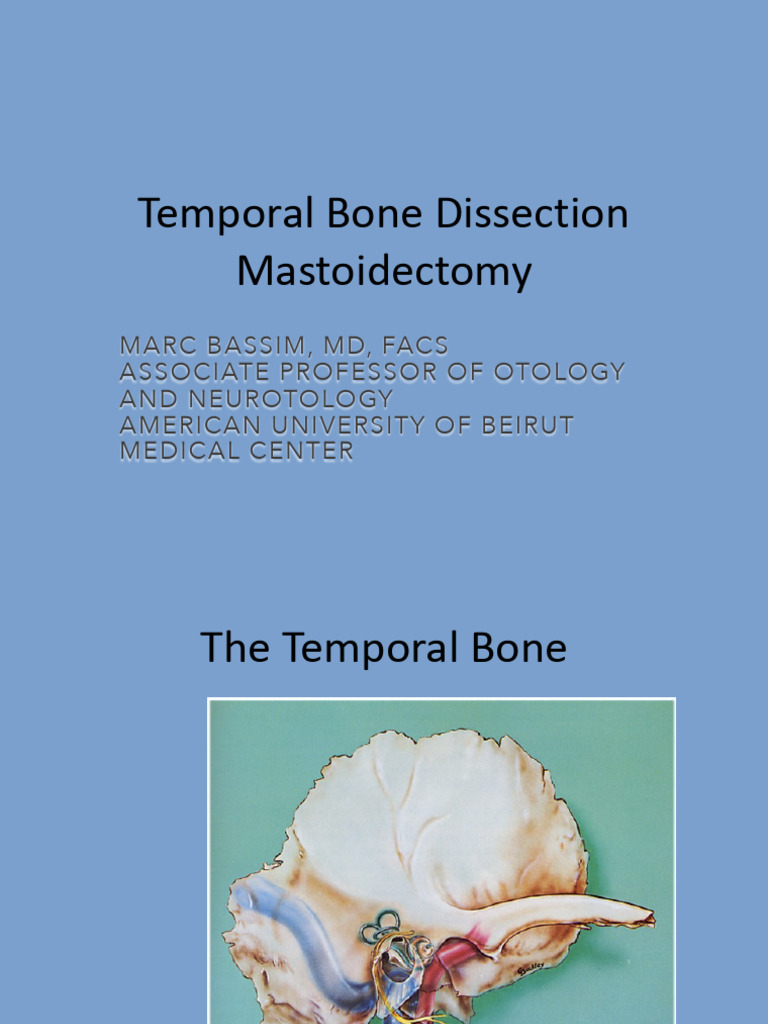 Step-by-Step Temporal Bone Dissection | PDF | Science & Mathematics