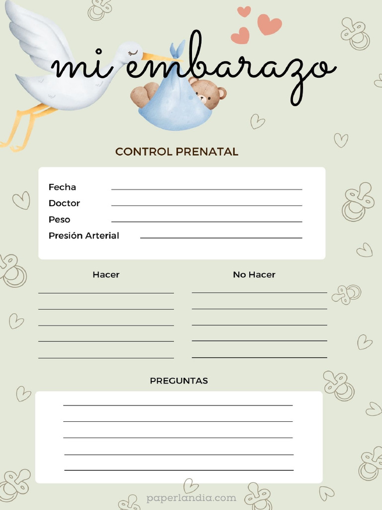 Mi Embarazo Control Prenatal Verde v1 05 | PDF