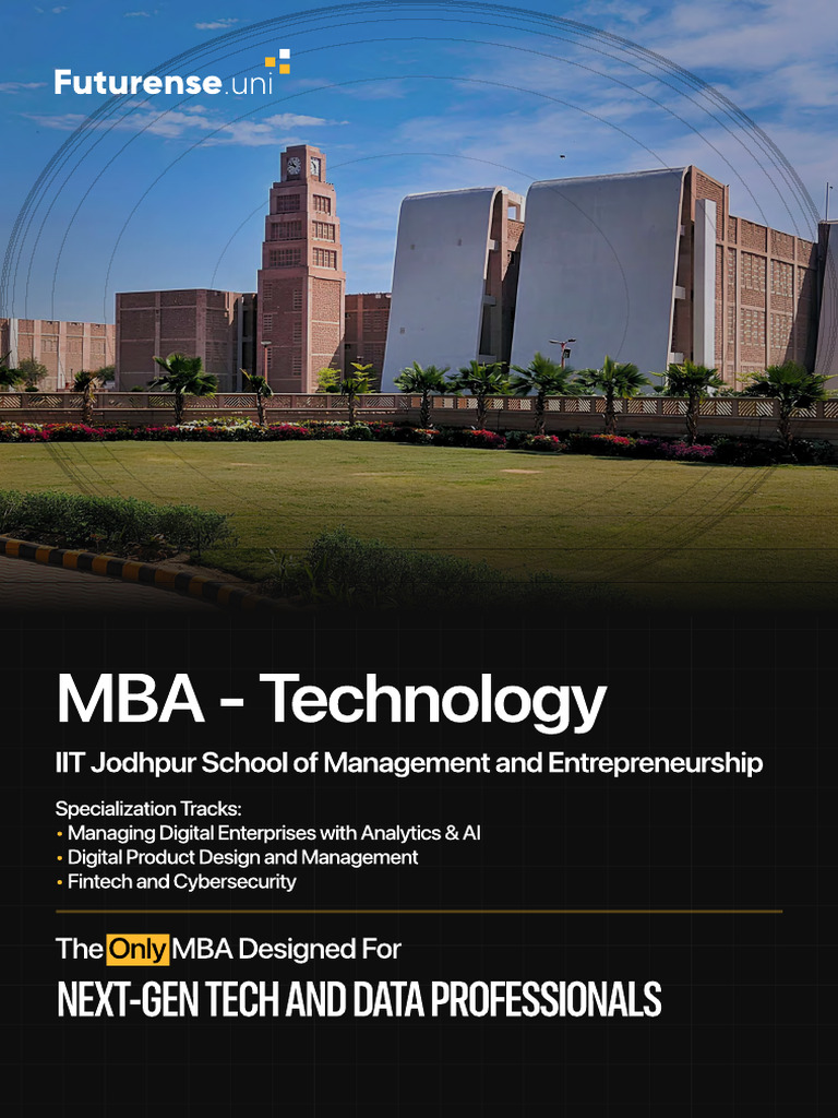 MBA in Technology at IIT Jodhpur | PDF | Analytics | Artificial ...