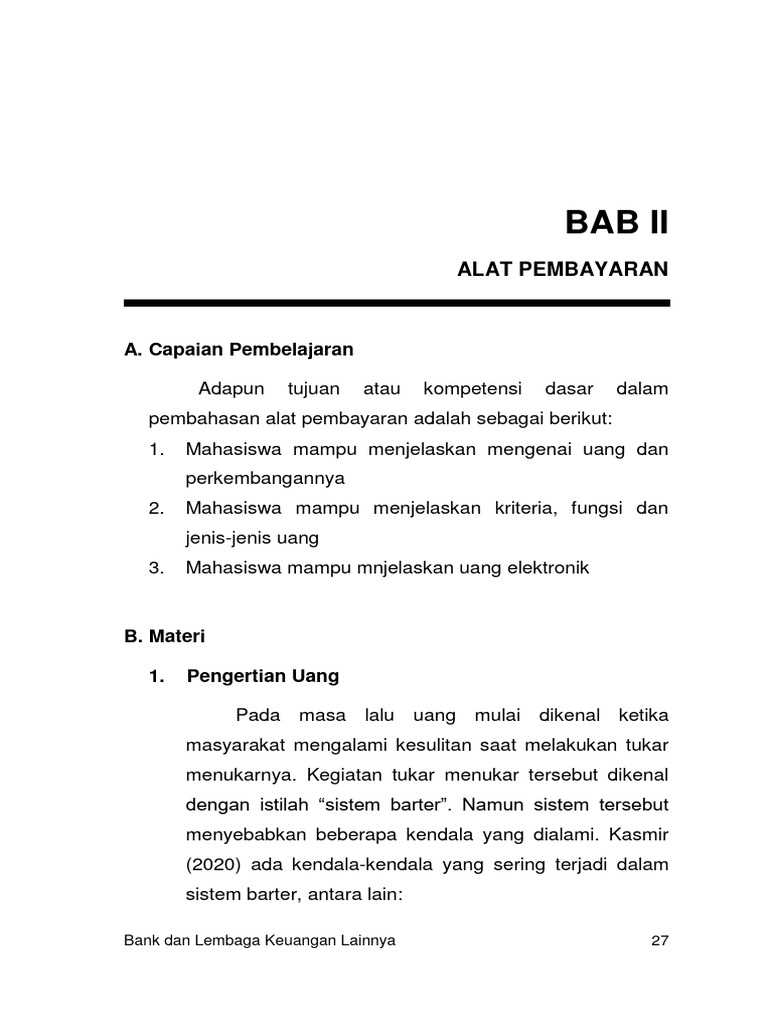 Pert 2 - Bank Dan Lembaga Keuangan Lainnya | PDF